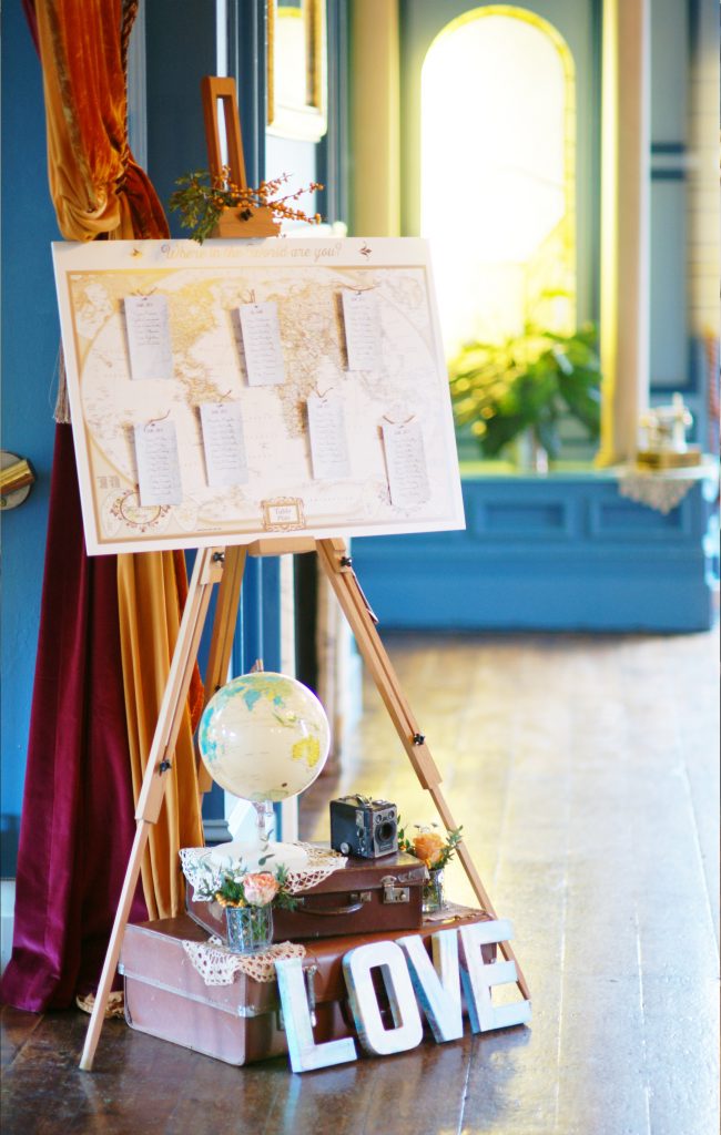 Map Style Wedding Table Plan for Hire – Vintage Lane